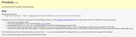 Django Admin ERROR CSRF Hestia Control Panel Discourse