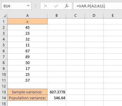 How To Calculate Variance In Excel Quickexcel