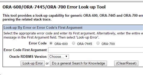 Oracle Ora Internal Error Code And Fixing