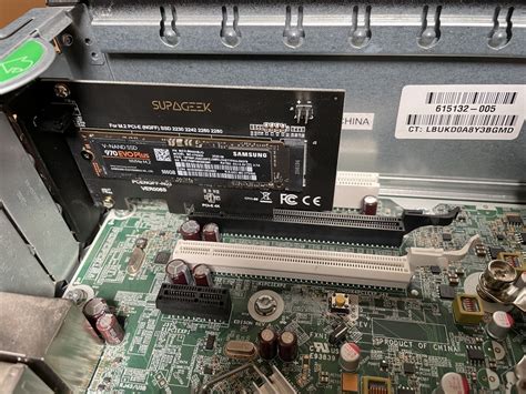 Install And Boot From An NVMe SSD On A HP Compaq Elite 8300 SFF