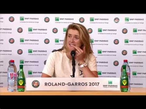 Elina Svitolina Press Conference Roland Garros Th Round Youtube