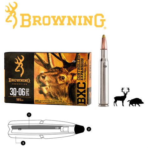 BALLES BROWNING BXR 6 5 CREEDMOOR 129Grains PAR 20 MUNITIONS GRANDE