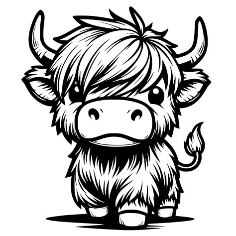 Baby Highland Cow SVG File For Cricut And Silhouette Projects