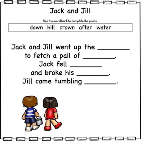 Jack And Jill Nursery Rhyme Sequence Pictures