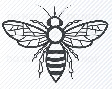 Bee SVG Files Bug Vector Image Silhouette Clip Art Bumblebee Etsy