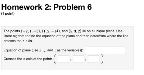 solved homework 2 problem 6 1 point the points