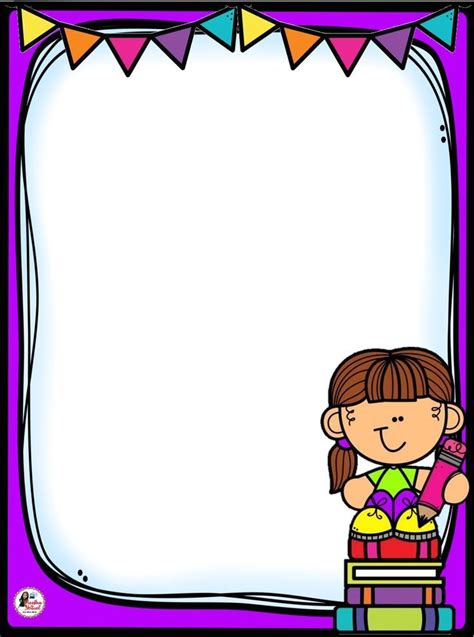 Weekly Planner Book Page Borders School Materials School Clipart