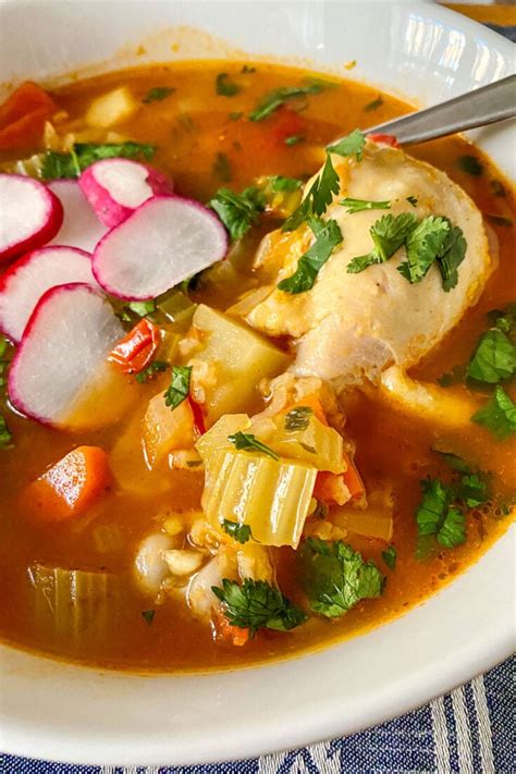 Caldo De Pollo Mexican Chicken Soup The Bossy Kitchen