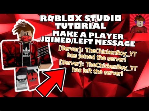 How To Make A Player Joined Player Left Chat Message Roblox Studio