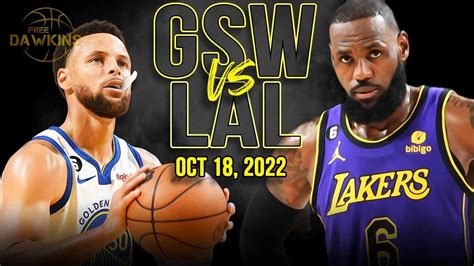 Golden State Warriors Vs Los Angeles Lakers Full Game Highlights Oct
