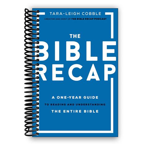 Bible Recap One Year Study Guide For Understanding The Entire Bible By