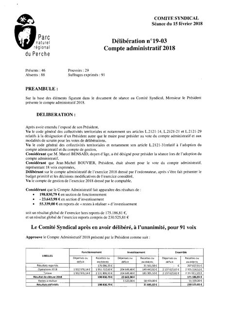 Calam O Compte Administratif