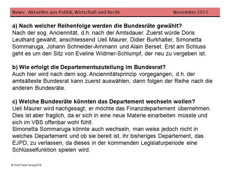 Bundesratswahl Vom Dezember News Aktuelles Aus Politik