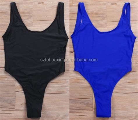 High Cut Cheeky Open Monokini Brazilian Mature Women Backless Sexy One Piece Swimwear Bikini
