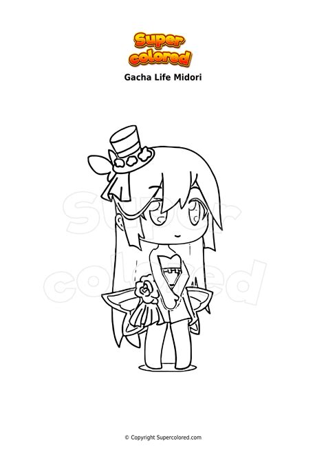 Dibujo Para Colorear Gacha Life Ngoc Supercolored