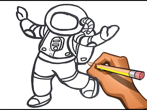Como Aprender A Dibujar Astronauta De La Nasa Dibujando Astronauta En