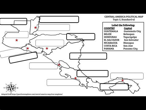 Central America Political Map Diagram Quizlet