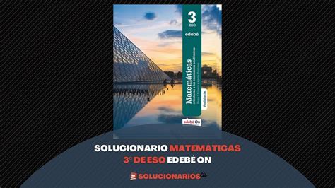 Solucionarios de 3º de ESO