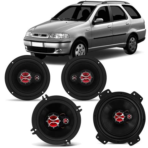 Kit Alto Falante Fiat Palio Weekend 2001 A 2008 240W Rms 4 Ohms