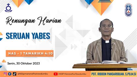 Renungan Harian Senin Oktober Hkbp Maranatha Rawalumbu