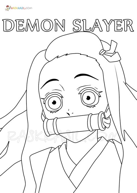 Dibujo De Nezuko Kamado Anime Para Colorear Dibujos Para Imprimir Gratis