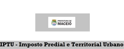 2Via IPTU Maceió 2024 2025