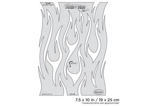 Airbrush Flame Stencils Printable Templates