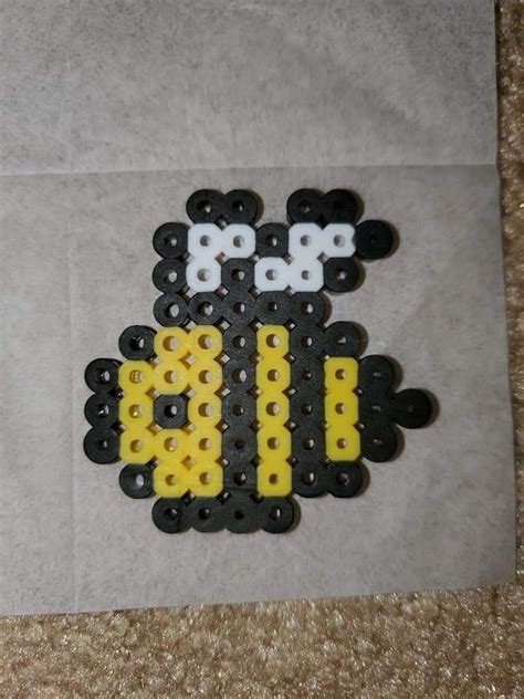 Minecraft Bee Perler Beads D Template