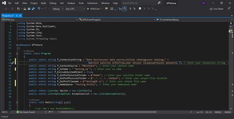 how to add stored procedures in asp core apps using sptocore