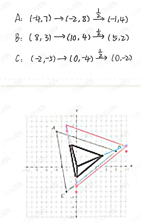 solved triangle abc is shown on the coordinate grid if abc is translated using the rule x y t