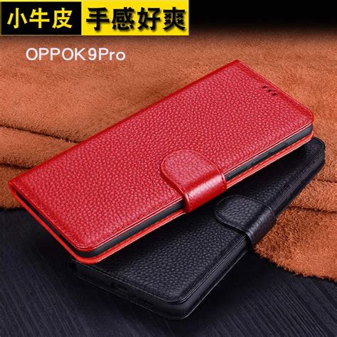 New Luxury Genuine Leather Phone Cover For Oppo K9 Pro Kickstand