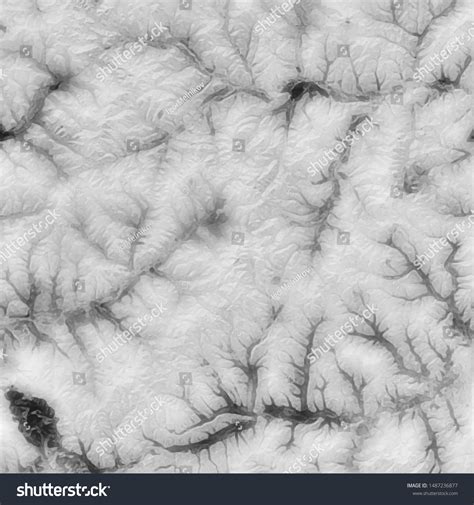 Terrain Map Bump Texture Render D Stock Illustration