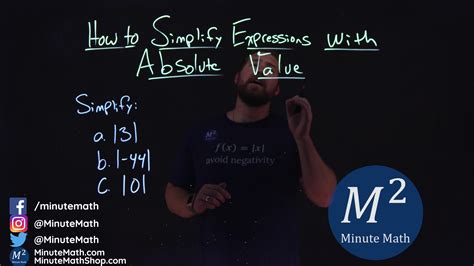 how to simplify expressions with absolute value part 1 of 5 minute math