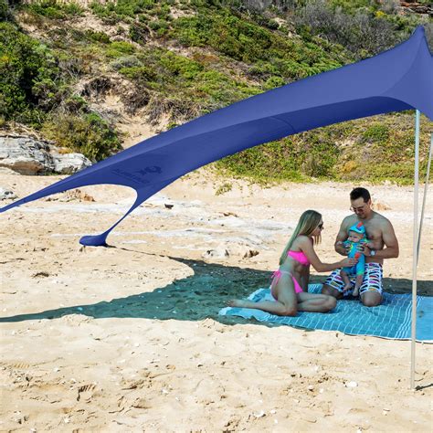 Buy SUN NINJA Pop Up Beach Tent Sun Shelter UPF50 With Sand Shovel