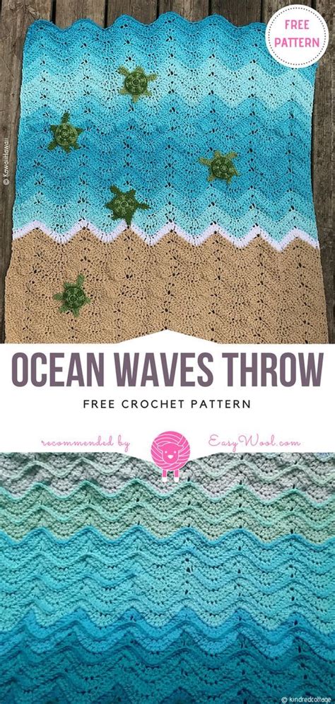 Free Crochet Wave Baby Blanket Pattern Technonama