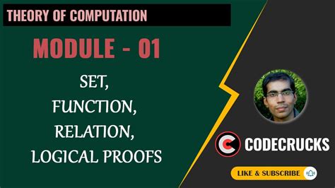 theory of computation set function relation proof logic module 01 youtube