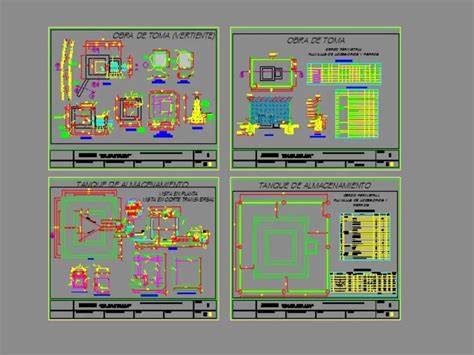 Planos De Un Sistema De Agua Potable En AutoCAD Librería CAD