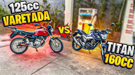 FAN 125 CARBURADA VS TITAN 160 EM BUSCA DO PODIUM YouTube