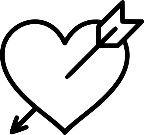 Vector de la flecha del corazón PNG PNG Mart