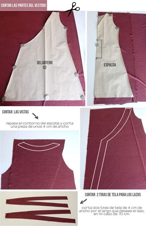 DIY Vestido cruzado con imágenes Coser vestido Vestidos cruzados