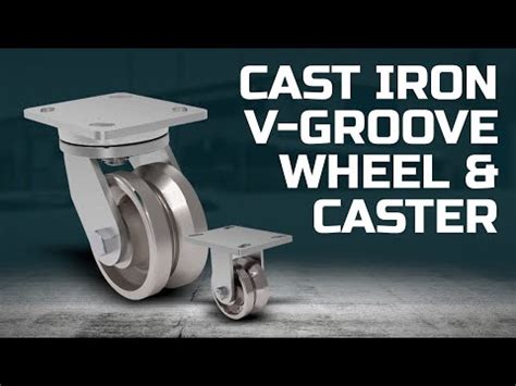 Cast Iron V Groove Wheel Caster Heavy Duty Industrial Caster From