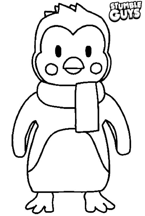 Ausmalbilder Stumble Guys Chilly Penguin R D