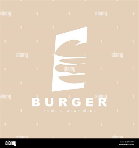 Burger Logo Fast Food Design Bread And Vegetables Vector Fast Food