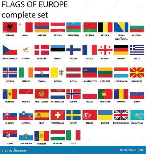 Alle Vlaggen Van Europa Ontdek De Kleurrijke Symbolen Van Onze Continent