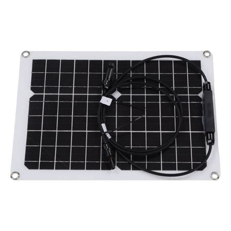 HURRISE Kit De Panneau Solaire 15W Panneau Solaire Flexible 15W Avec