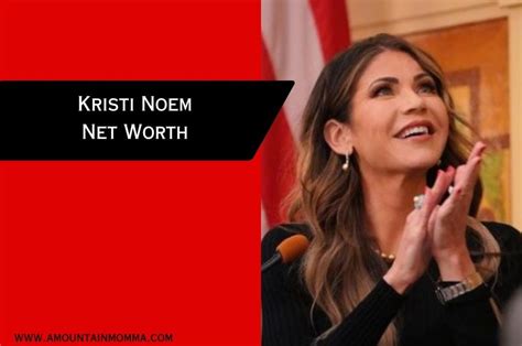 Kristi Noem Net Worth First Female Governor Of South Dakota