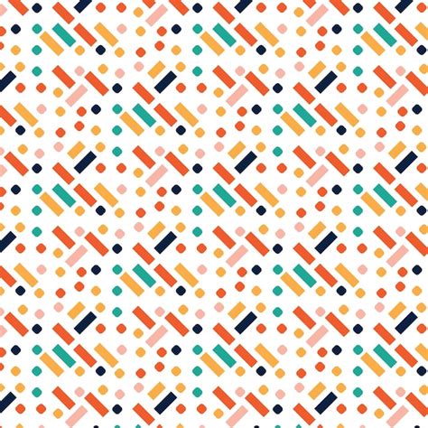 Patrón geométrico abstracto sin costuras en estilo memphis moda 80s90s