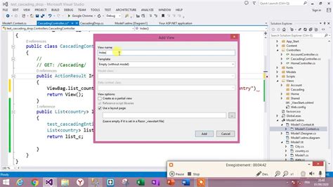 61 asp mvc 5 cascading dropdownlist part 2 youtube