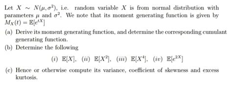solved let x∼n μ σ2 i e random variable x is from normal