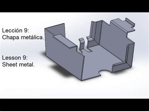 SolidWorks Sheet metal Chapa metálica YouTube